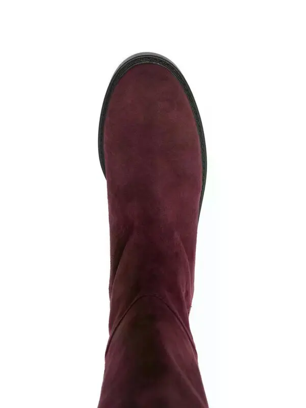 STUART WEITZMAN 40mm Suede Knee-high Boots - Red