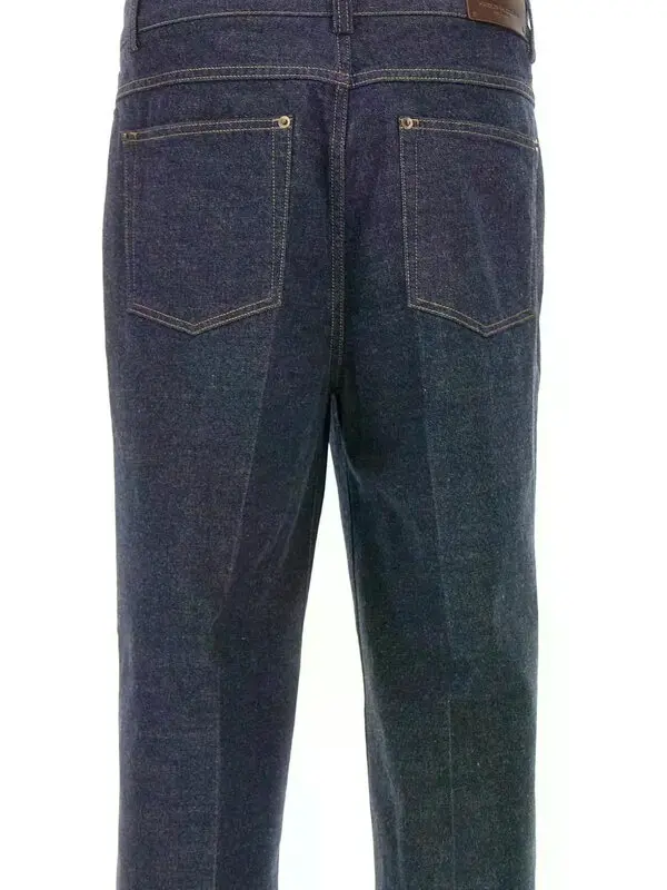 PAOLO PECORA Contrast-stitch Denim Jeans