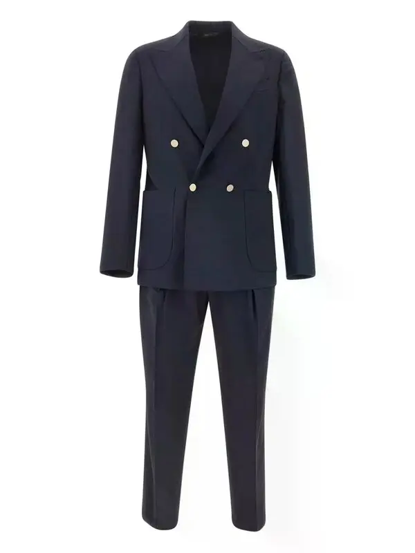 BRIGLIA 1949 Bolgheri Double-breasted Suit - Blue