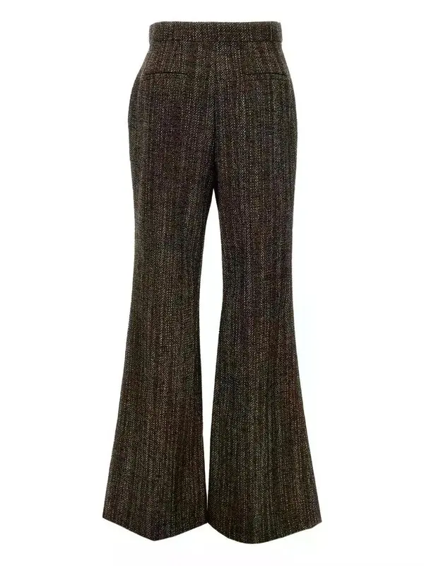 Fendi Tweed Flared Trousers