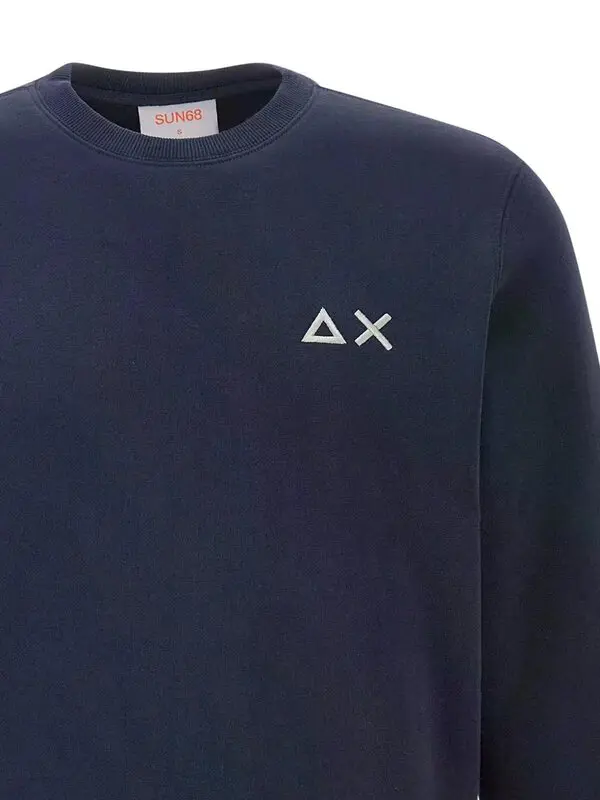 SUN 68 Embroidered Logo Sweatshirt - Blue