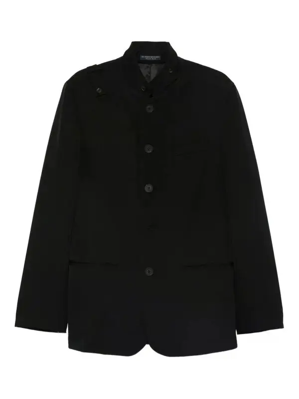 Yohji Yamamoto Buttoned Mandarin Collar Jacket