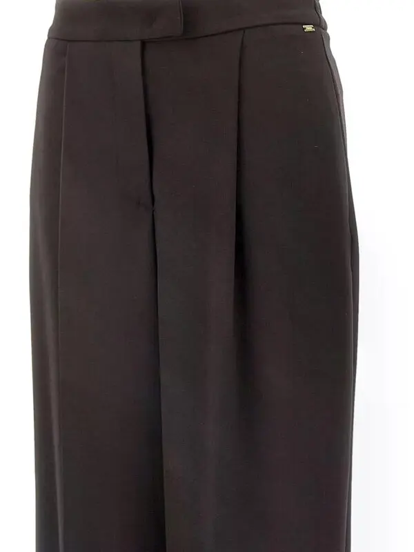 KAOS Pleated Detail Trousers - Brown