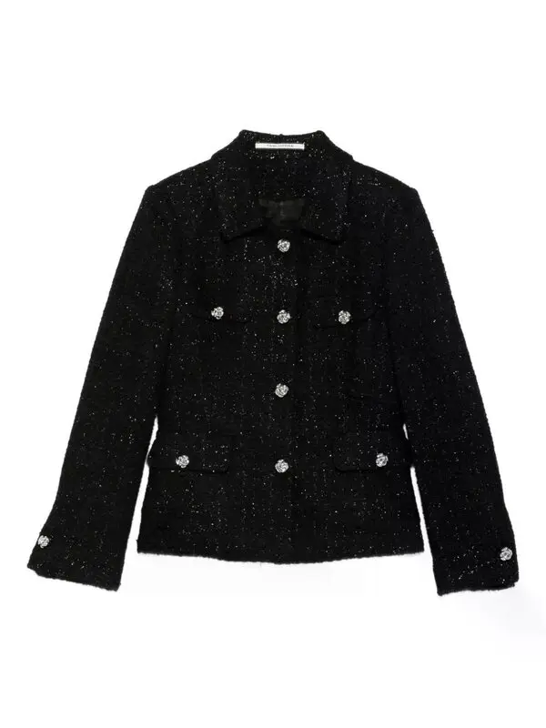 Tagliatore Embellished Tweed Jacket