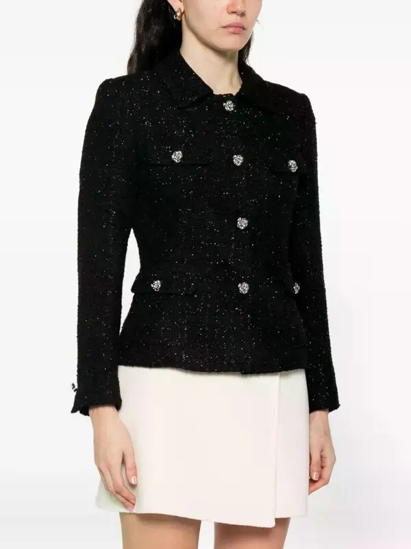 Tagliatore Embellished Tweed Jacket