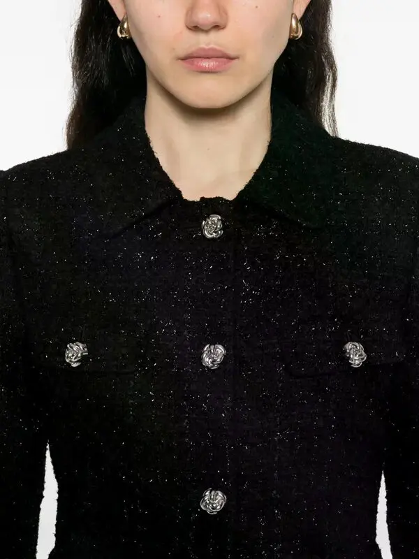 Tagliatore Embellished Tweed Jacket
