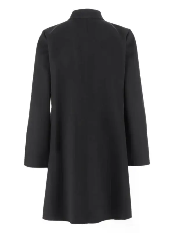 Valentino Garavani Compact Drap Coat With Embellishments - Black