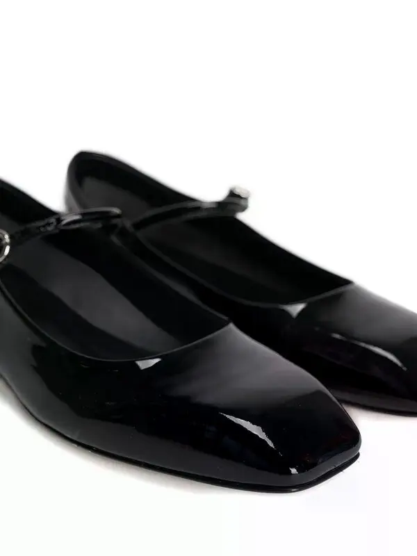 AeydĒ Leather Ballet Flats - Black