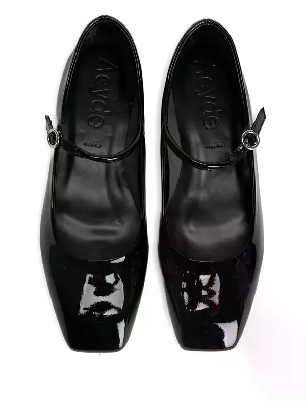 AeydĒ Leather Ballet Flats - Black