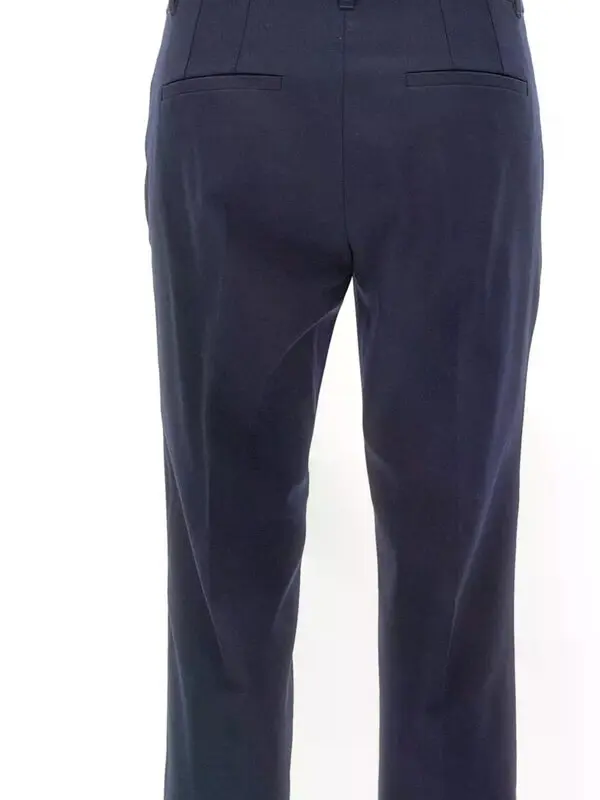 Marella Front-crease Welt-pockets Trousers - Blue