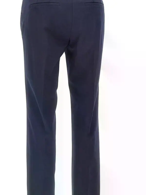 Marella Front-crease Welt-pockets Trousers - Blue