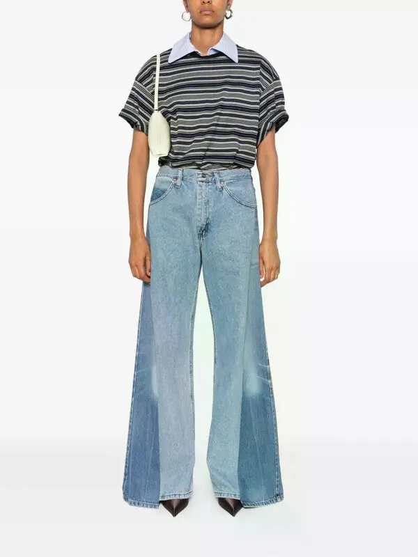E.L.V. DENIM Paneled Denim Jeans
