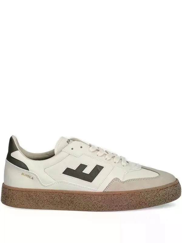 Flamingos Burela Logo-detail Leather Sneakers - White