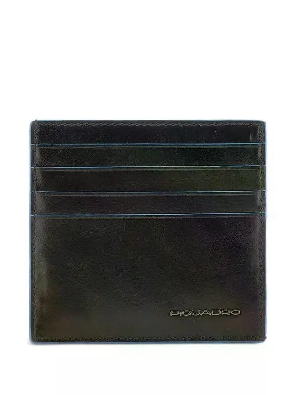 PIQUADRO Leather Cardholder - Black