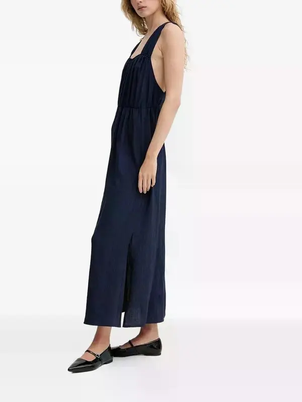 SESSUN Helene Cross-back Maxi Dress - Blue