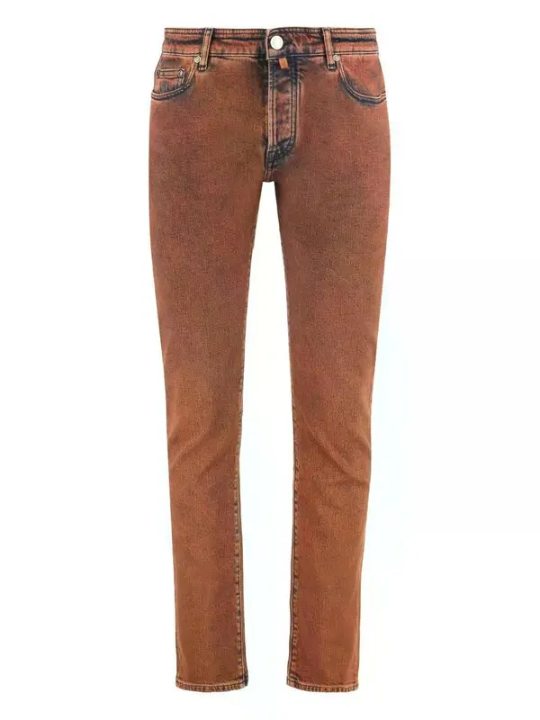 MOORER Five-pocket Straight Leg Jeans