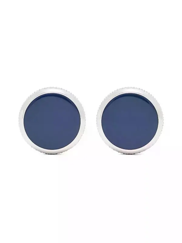 Giorgio Armani Circular-faceted Cufflinks - Silver