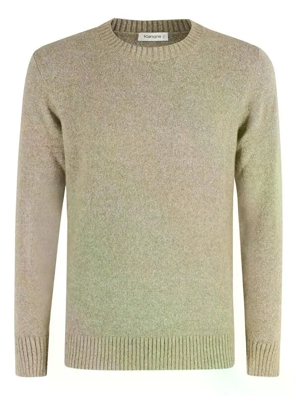KANGRA Crew-neck Long-sleeve Sweater - Neutrals