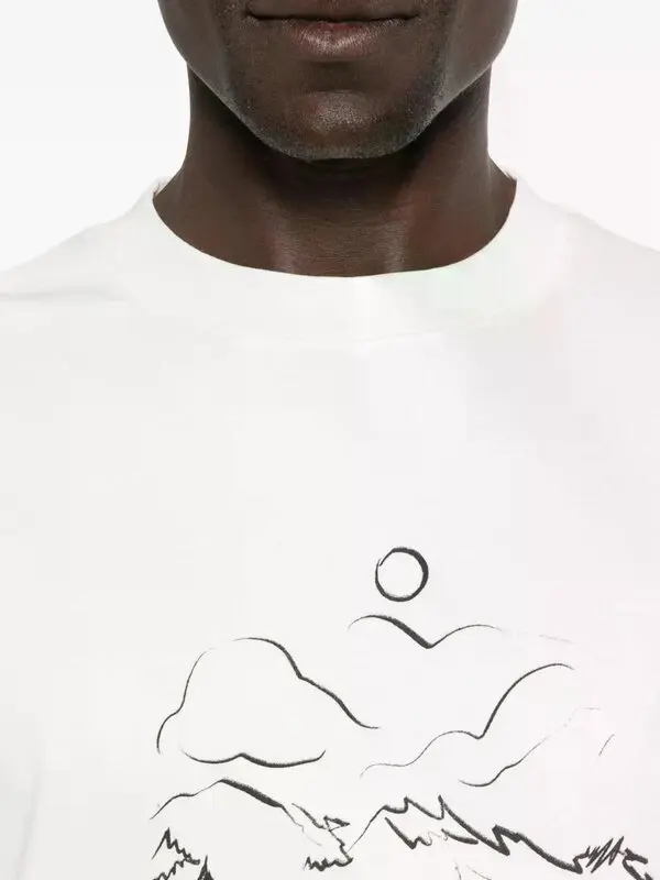 Drole De Monsieur Landscape-print T-shirt
