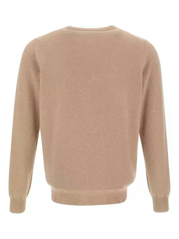 KANGRA Cashmere Crew-neck Sweater - Neutrals