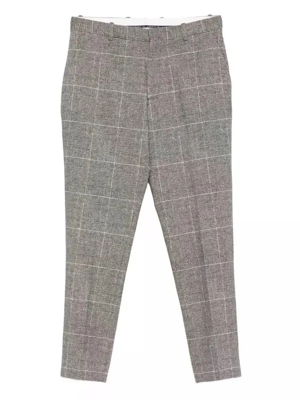 CIRCOLO 1901 Check-pattern Cotton-blend Trousers