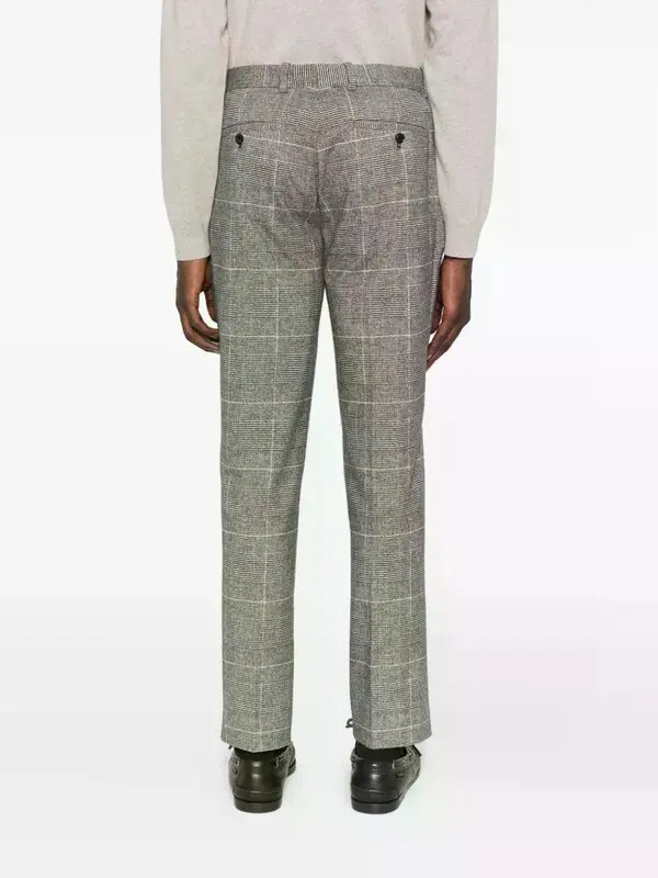 CIRCOLO 1901 Check-pattern Cotton-blend Trousers