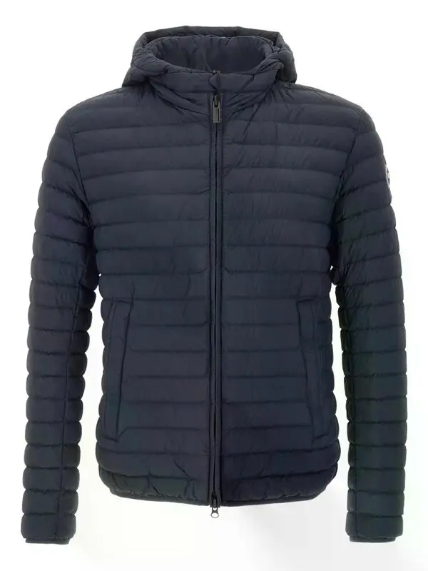 COLMAR Hooded Horizontal-quilted Down Jacket