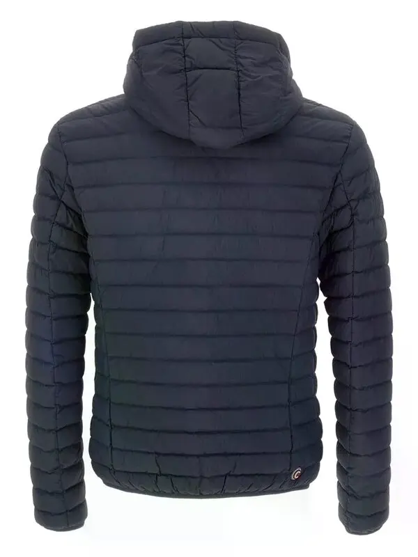 COLMAR Hooded Horizontal-quilted Down Jacket