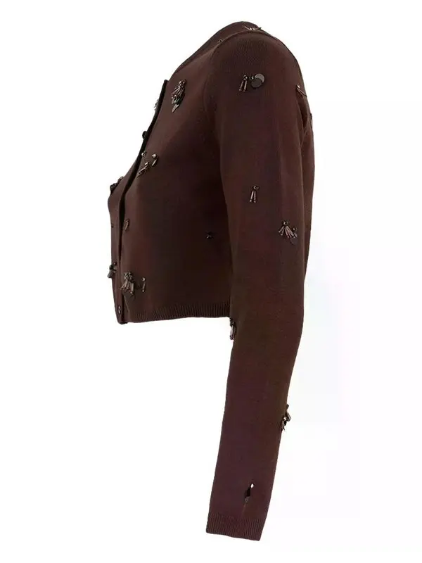 Simkhai Zadie Embellished Cropped Cardigan