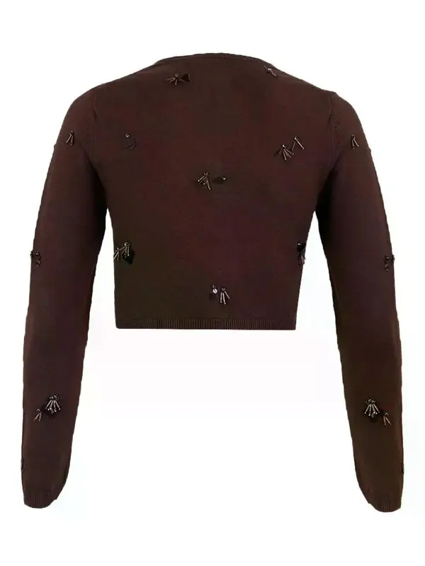 Simkhai Zadie Embellished Cropped Cardigan