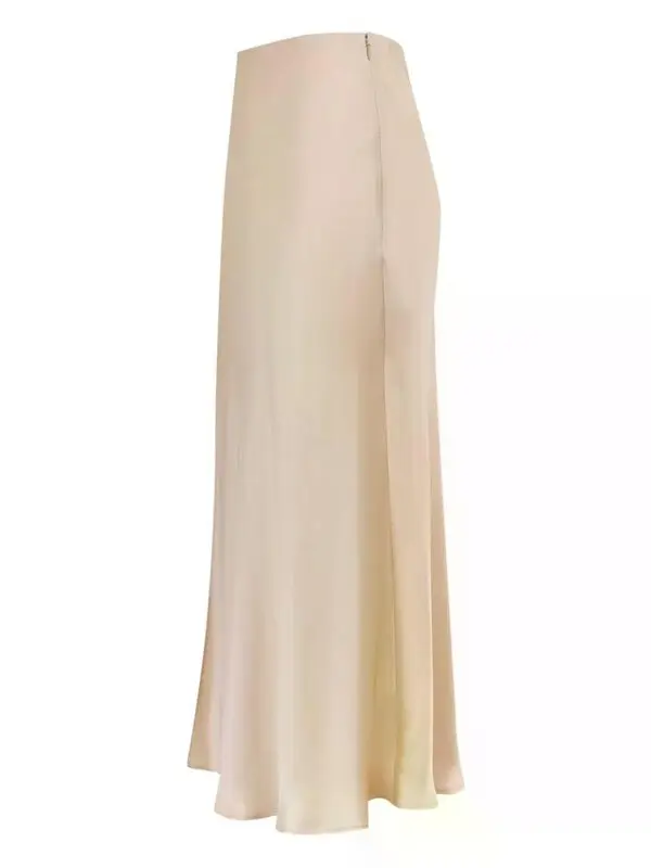 Lapointe Flared Straight Midi Skirt - Neutrals