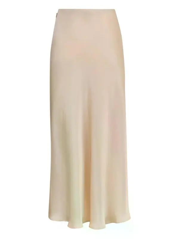 Lapointe Flared Straight Midi Skirt - Neutrals