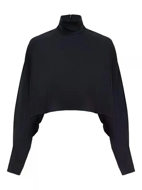 Lapointe High-neck Cropped Top