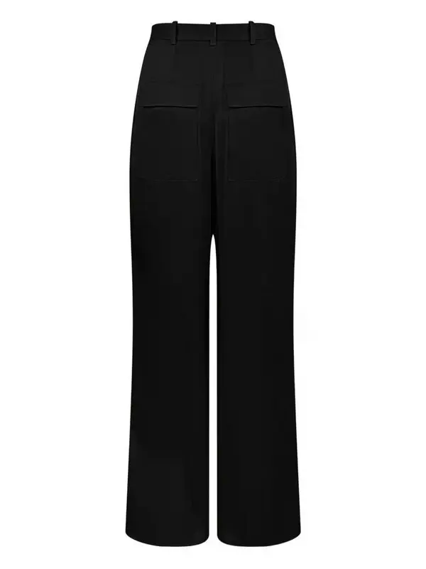 Lapointe Pleated Front Trousers - Black