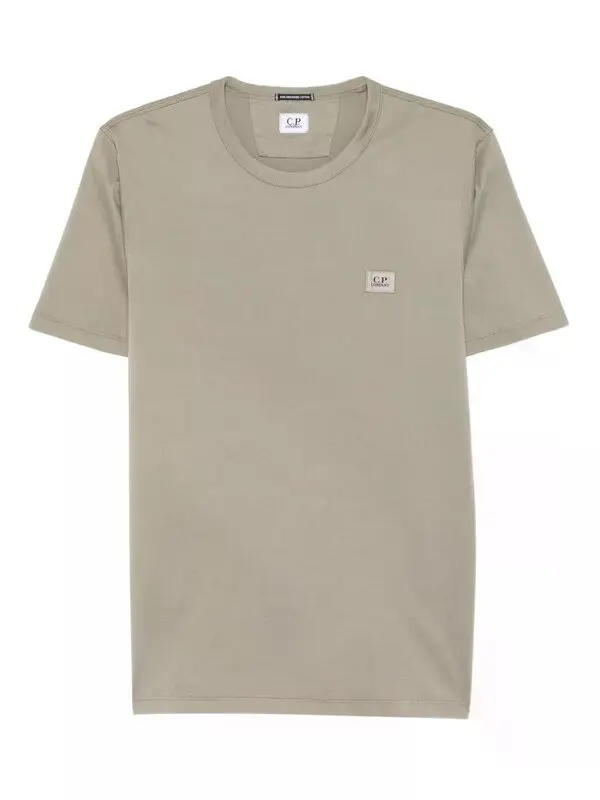 C.P. COMPANY Logo-patch Cotton T-shirt - Green