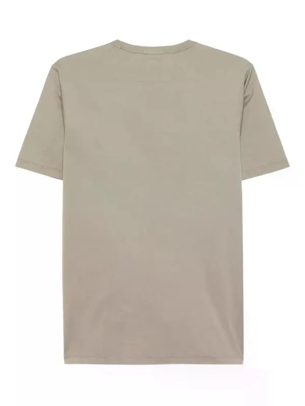 C.P. COMPANY Logo-patch Cotton T-shirt - Green