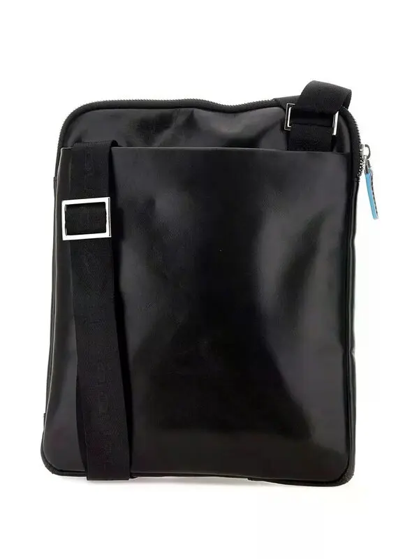 PIQUADRO Zip-fastening Embossed-logo Shoulder Bag