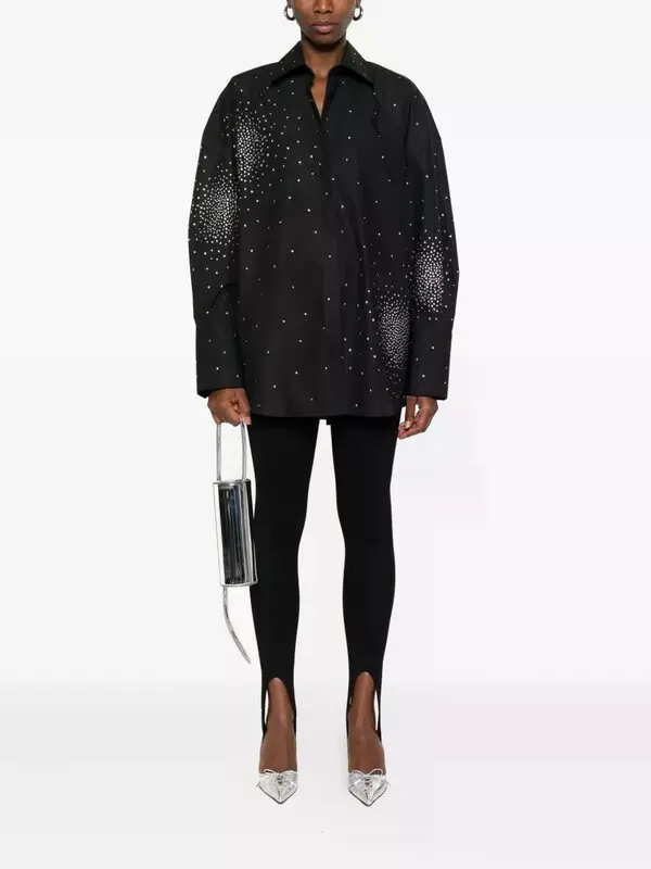 Giuseppe Di Morabito Embellished Poplin Shirt - Black