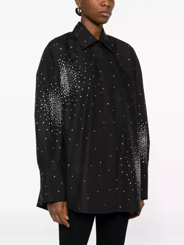Giuseppe Di Morabito Embellished Poplin Shirt - Black