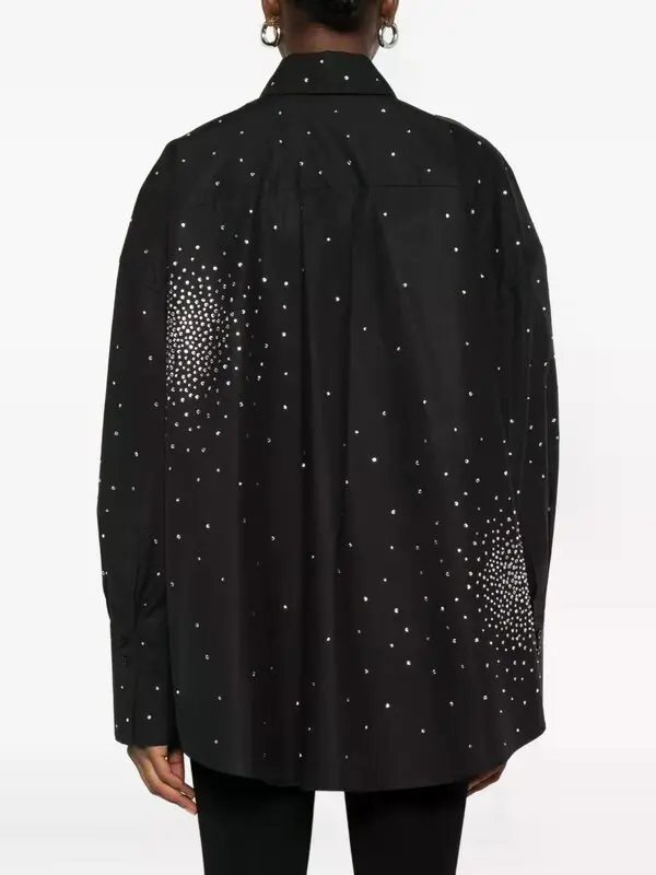 Giuseppe Di Morabito Embellished Poplin Shirt - Black