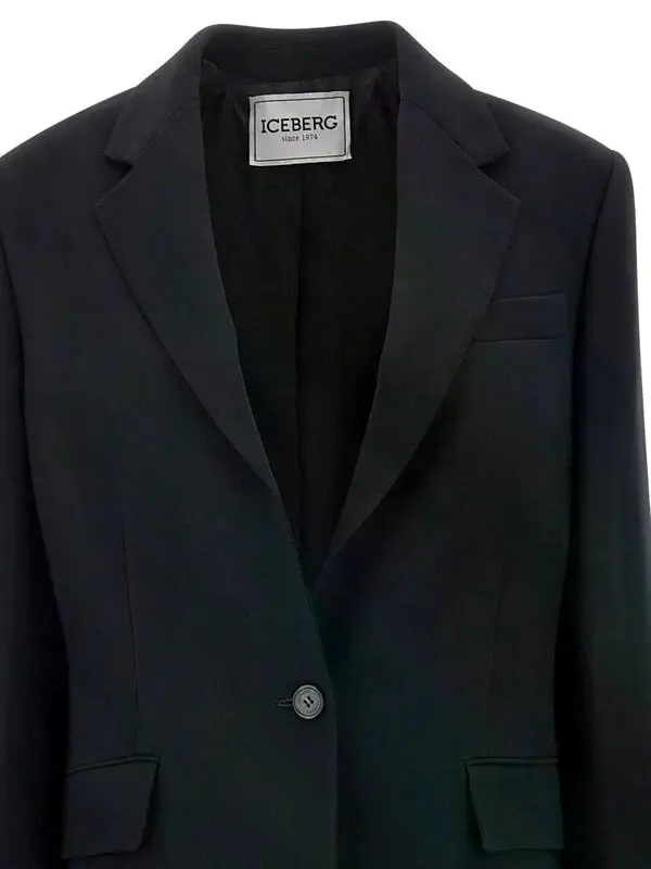 Iceberg Notched-lapels Single-button Blazer