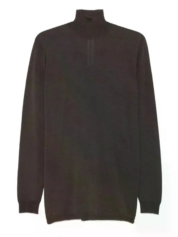 Rick Owens High-neck Wool Sweater - Brown