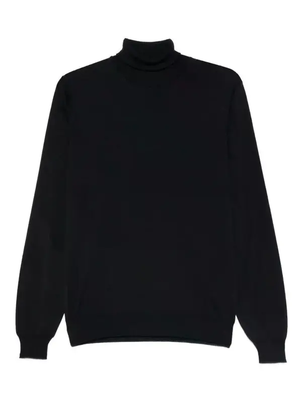 LARDINI Turtleneck Virgin Wool Sweater