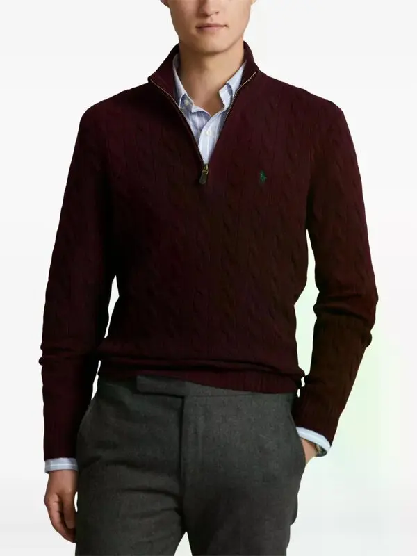Polo Ralph Lauren Cable-knit Half-zip Sweater