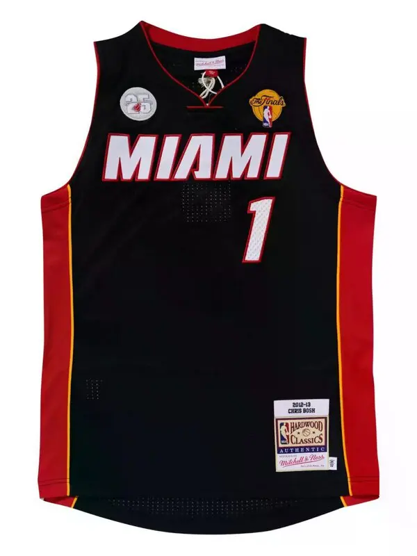Mitchell & Ness Nba Miami Heat Chris Bosh 2012 Road Finals Jersey T-shirt - Black