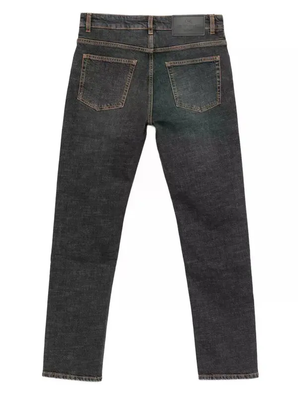 Etro Logo-embroidered Straight Leg Jeans