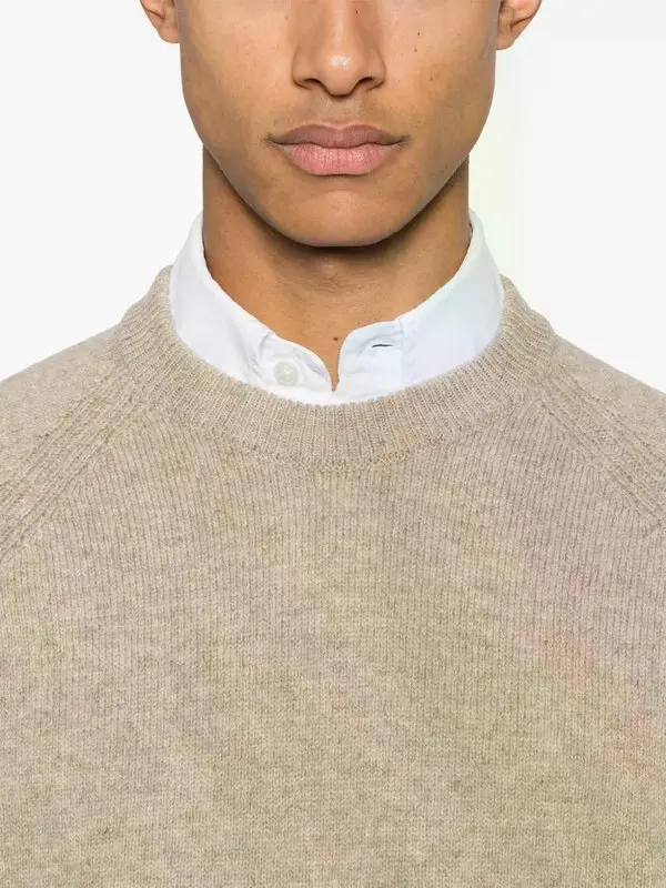 Thom Browne 4-bar Shetland Wool Sweater - Brown