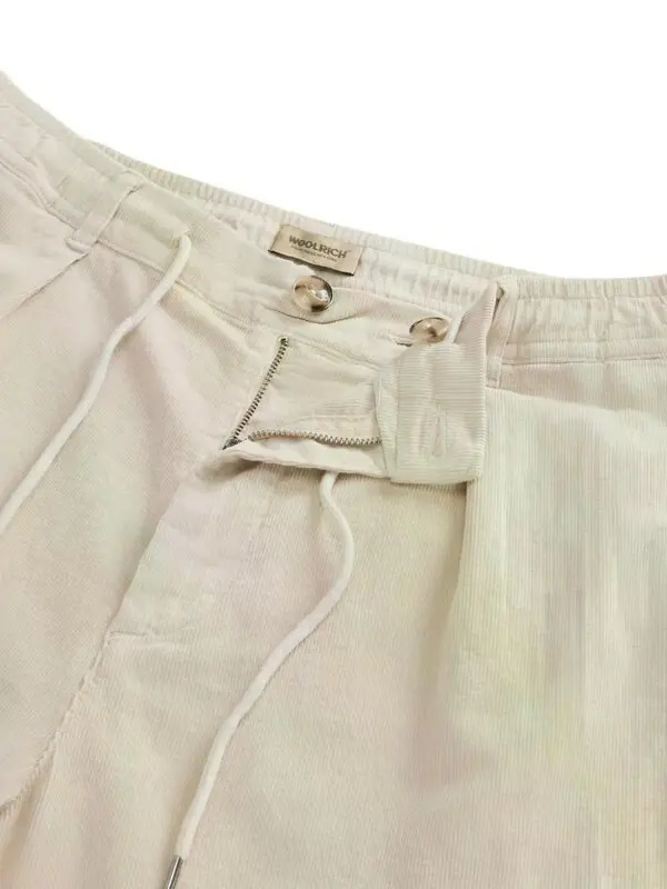 Woolrich Pleated Drawstring Trousers - Neutrals