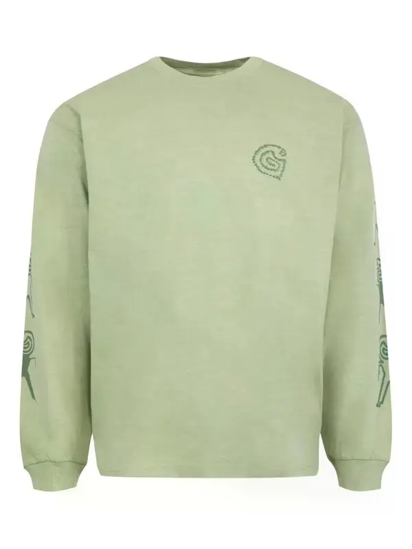 Carhartt Work In Progress Terrestrial Long-sleeve Graphic-print T-shirt - Green