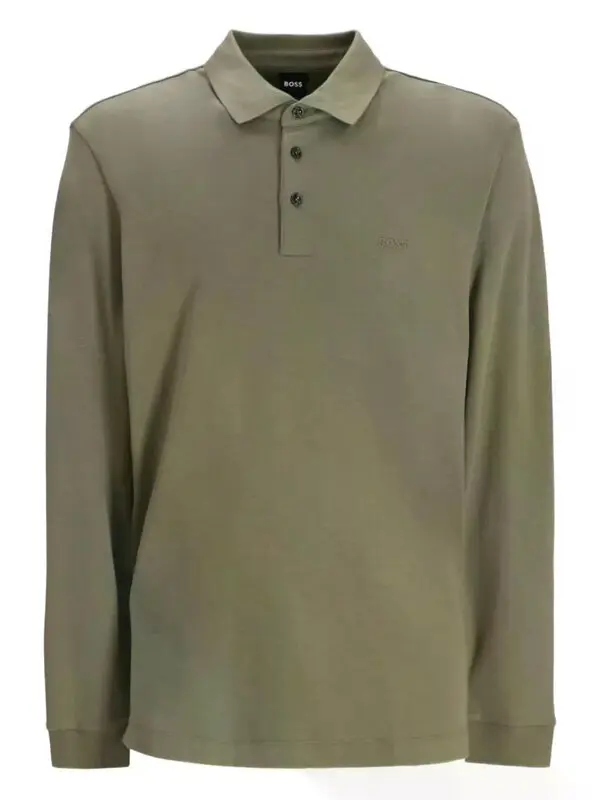 BOSS Long-sleeve Polo Shirt - Green